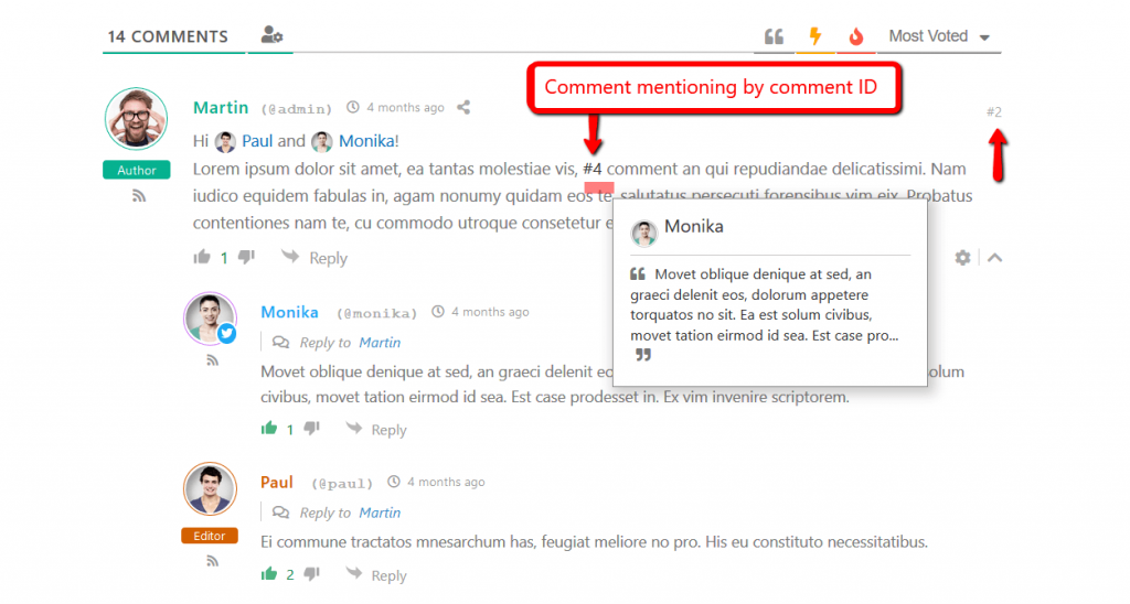 wpDiscuz – User & Comment Mentioning – gVectors Team