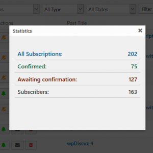 wpDiscuz – Subscription Manager – gVectors Team