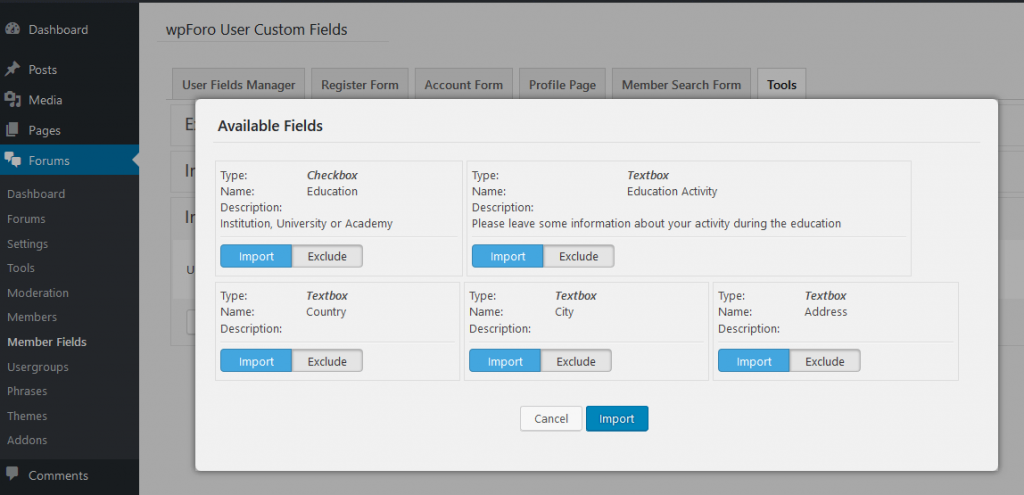 wpForo – User Custom Fields – gVectors Team