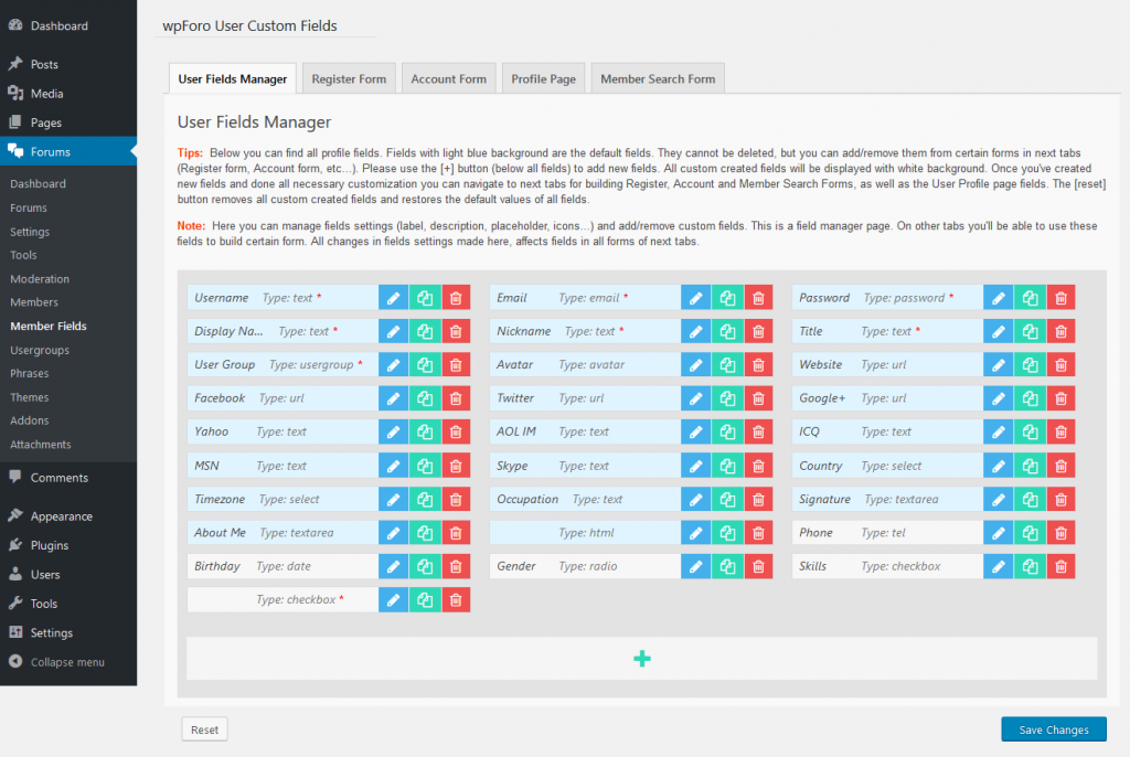 wpForo – User Custom Fields – gVectors Team