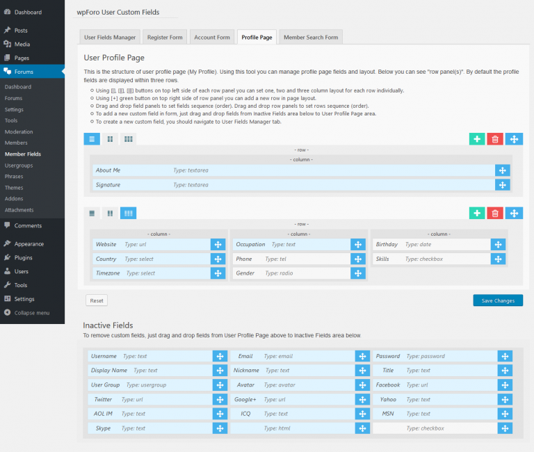 wpForo – User Custom Fields – gVectors Team