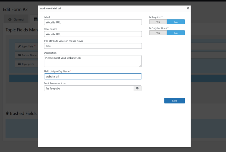 wpForo – Topic Custom Fields – gVectors Team