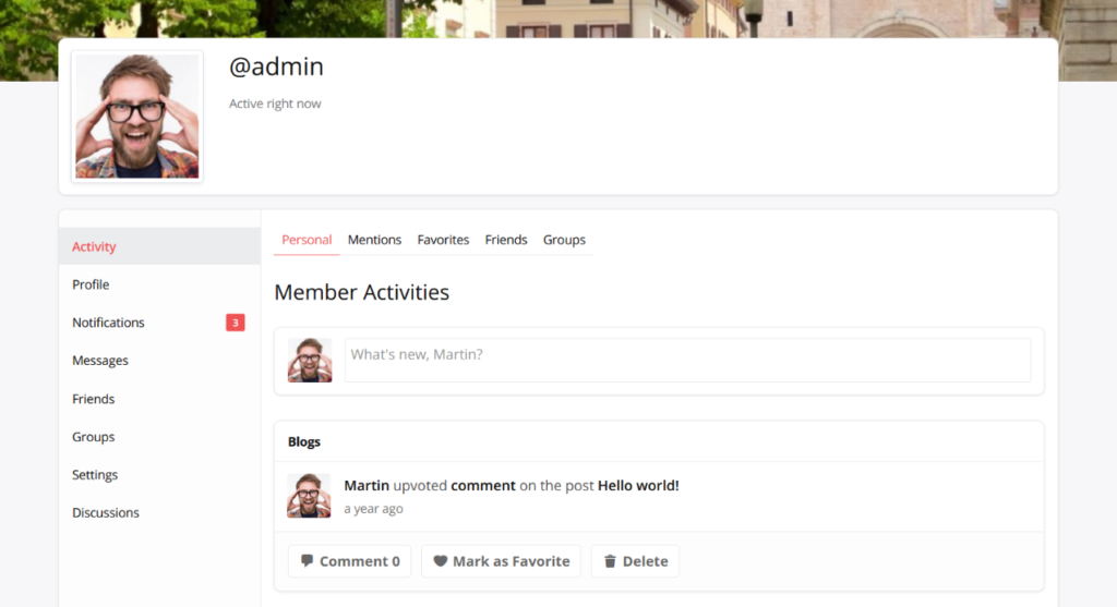 wpDiscuz – BuddyPress Integration – gVectors Team