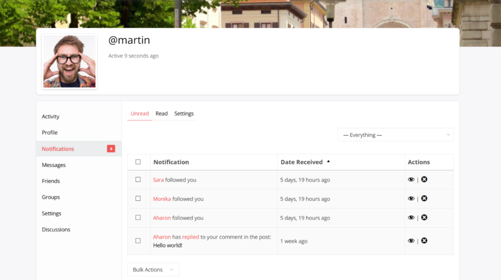 wpDiscuz – BuddyPress Integration – gVectors Team
