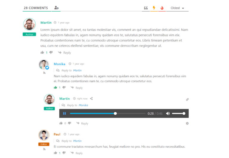 wpDiscuz – Voice Commenting – gVectors Team