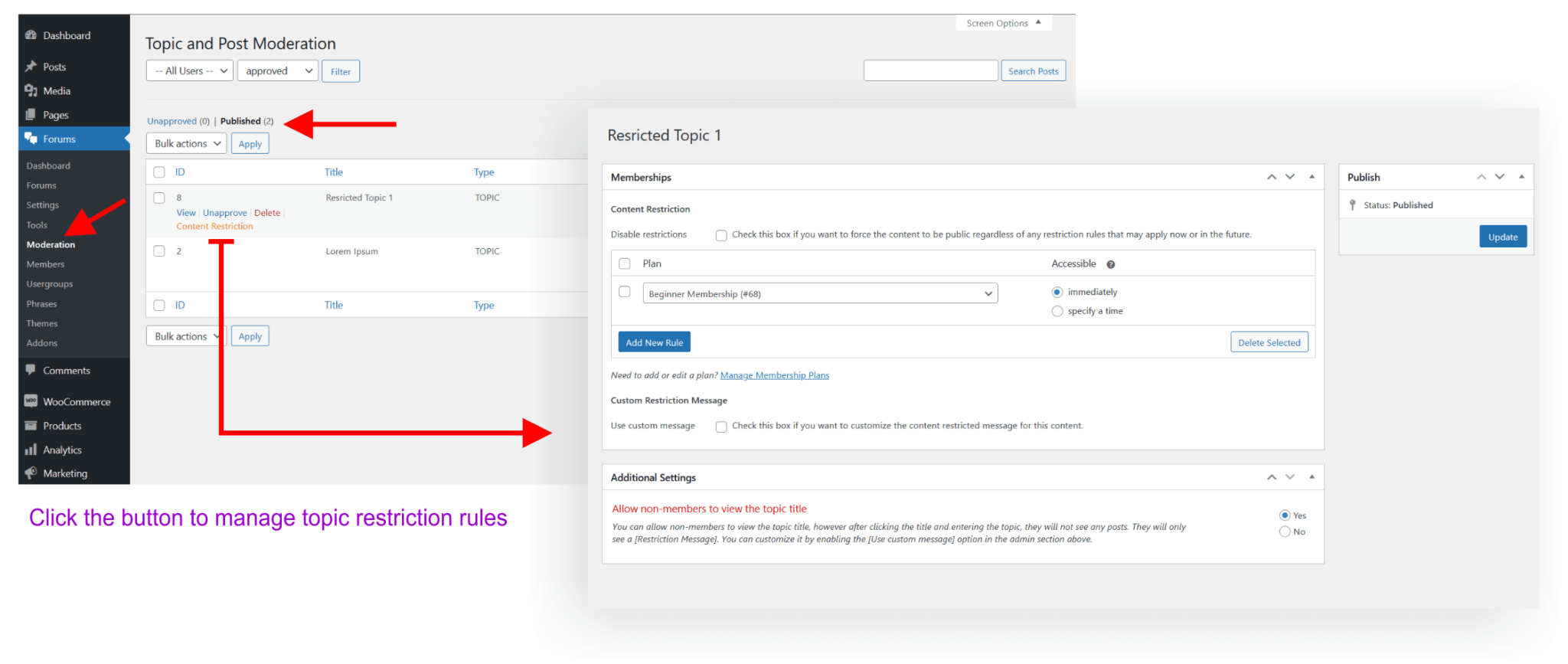 Wpforo Woocommerce Memberships Integration Gvectors Team