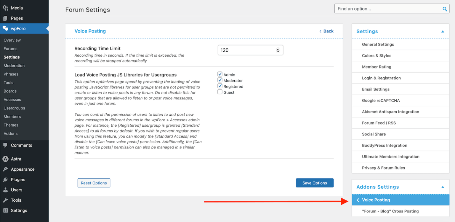 wpForo – Voice Posting – gVectors Team