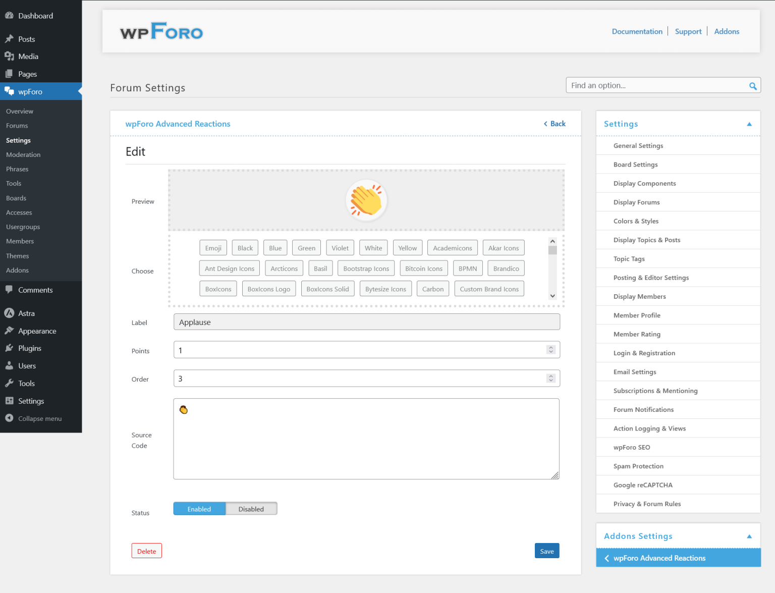 wpForo – Advanced Reactions – gVectors Team